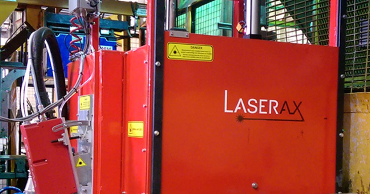 High-Power Laser Marker Embedded in Conveyor Enclosure | Laserax